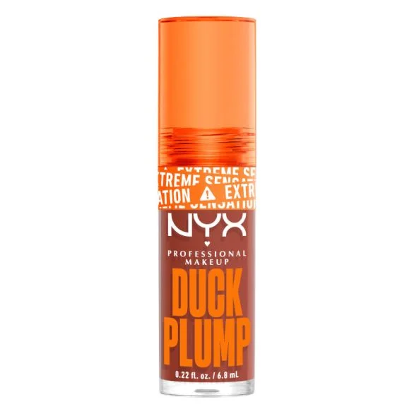 NYX Professional Makeup Duck Plump lip plumping sjaj za usne 05 brown of applouse