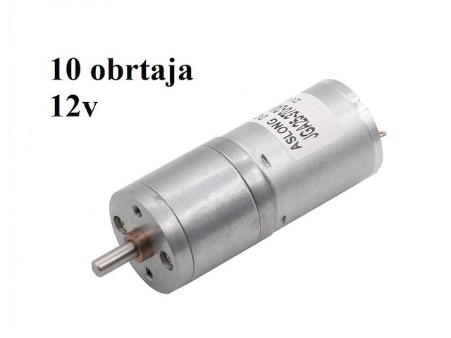 Elektromotor sa reduktorom - 12V - 10RPM