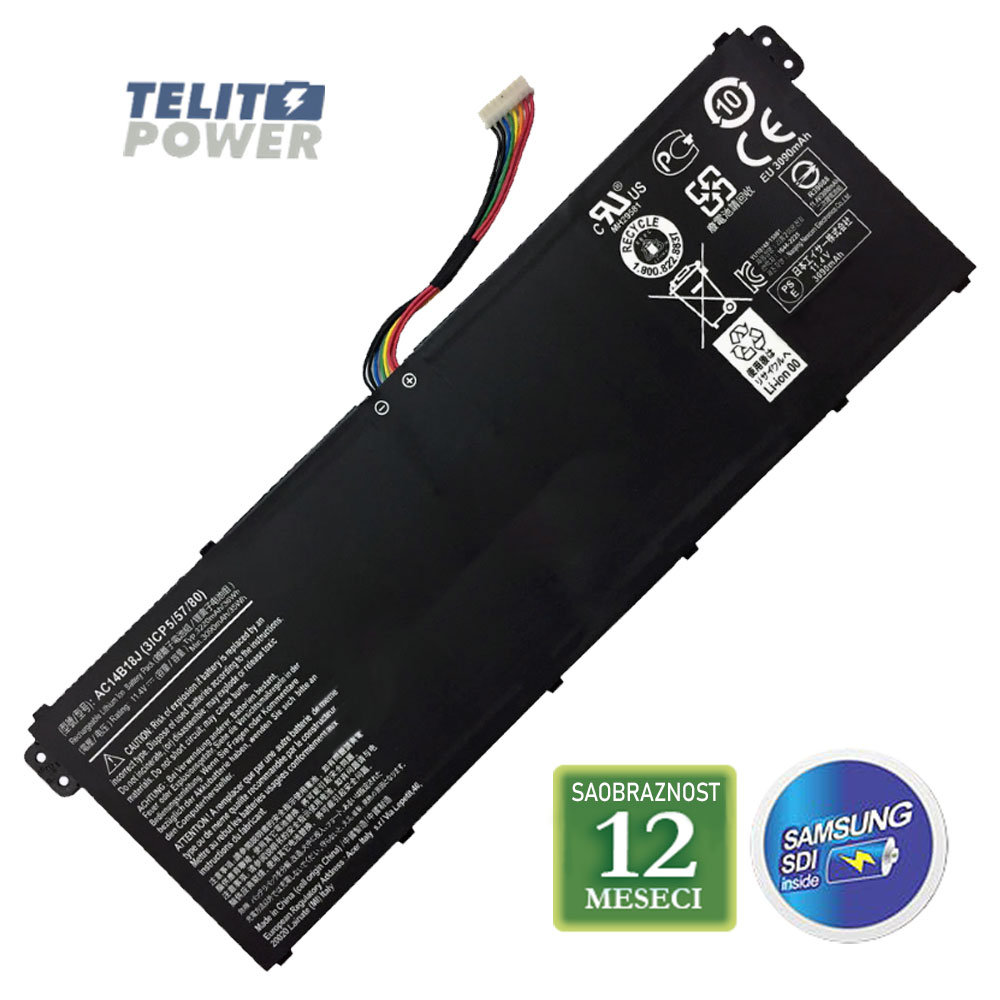 Baterija za laptop ACER Aspire ES1-111 / AC14B18J 11.4V 35Wh