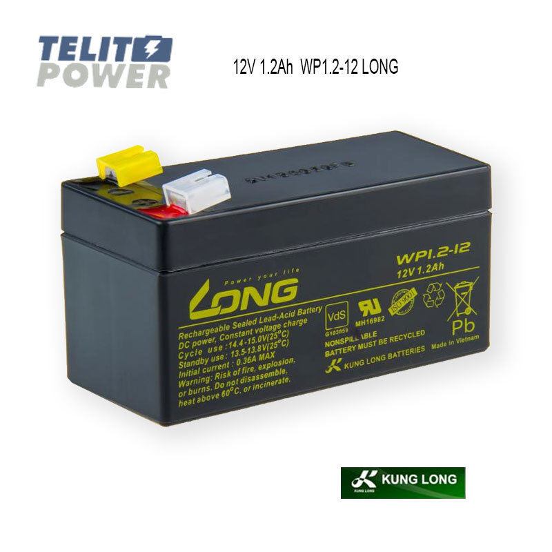 Akumulator 12V 1.2Ah WP1.2-12 LONG F1
