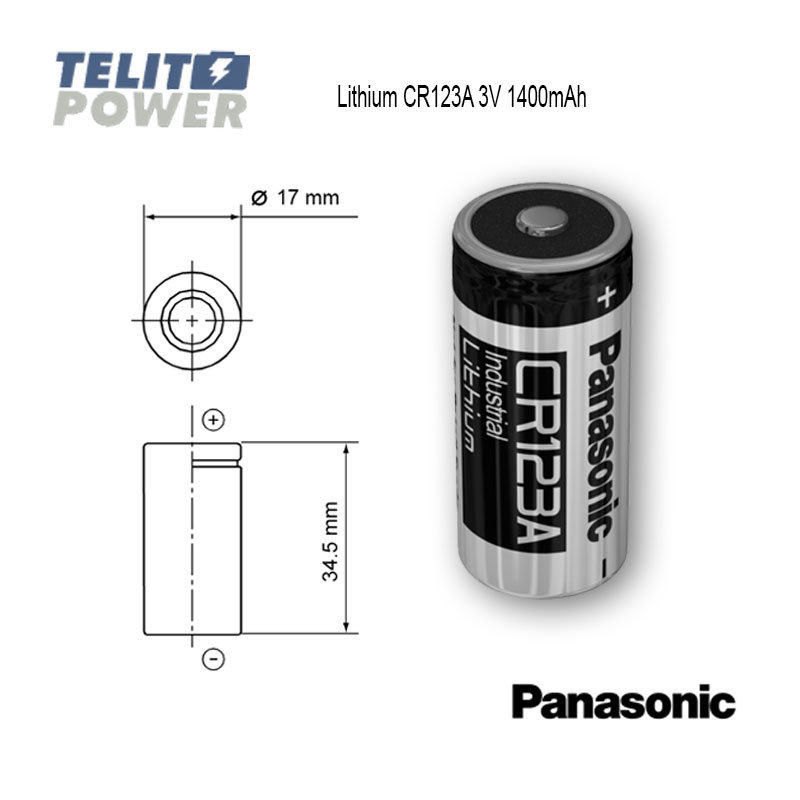 Panasonic CR123A 3V Litijumska Baterija – Pouzdana Energija za Vaše Uređaje