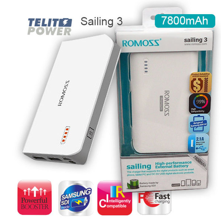 Power Bank Sailing 3 ROMOSS 7800mAh