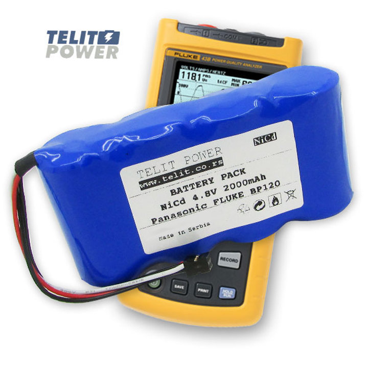 Baterija za FLUKE BP120 multimetar - NiCd 4.8V 2000mAh Panasonic
