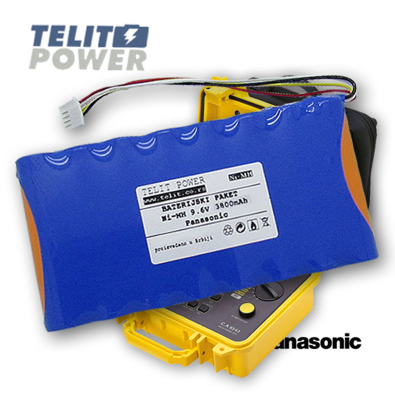 Baterija za CHAUVIN ARNOUX CA 6543 NiMH 9.6V 3800mAh Panasonic
