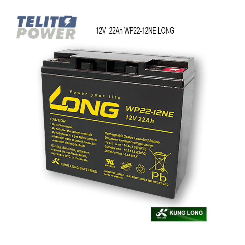 12V 22Ah WP22-12NE LONG INSERT M6