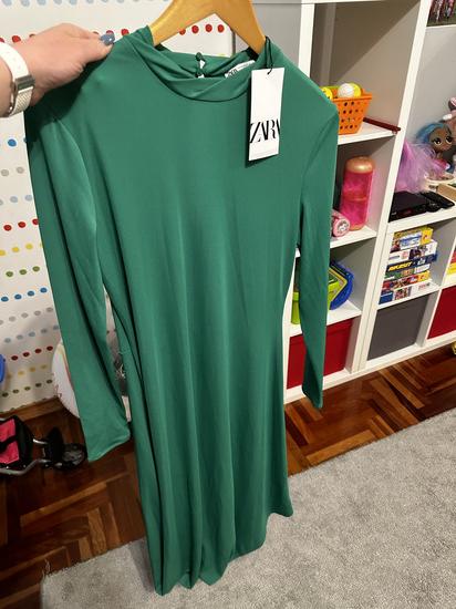 Zara zelena haljina vel M