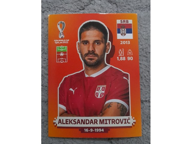 MITROVIĆ SRB17, WC 2022 QATAR, Panini