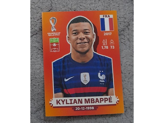 MBAPE, FRA18, WC 2022 Quatar, Panini