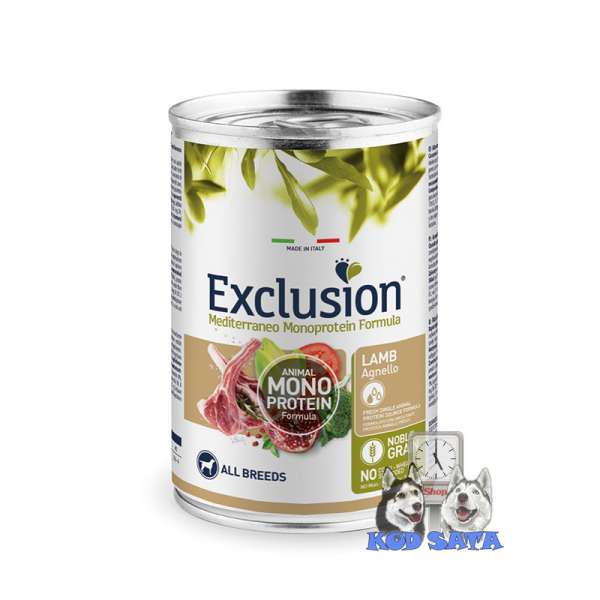 Exclusion Monoproteinska Konzerva Za Pse, Govedina 400g