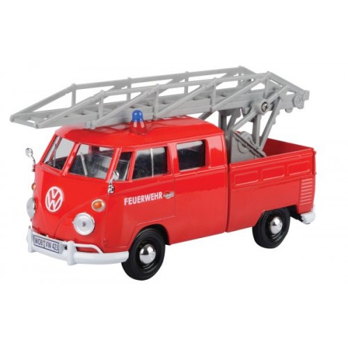 Metalni auto 1:24 Volkswagen fire truck W/AERIAL LADDER
