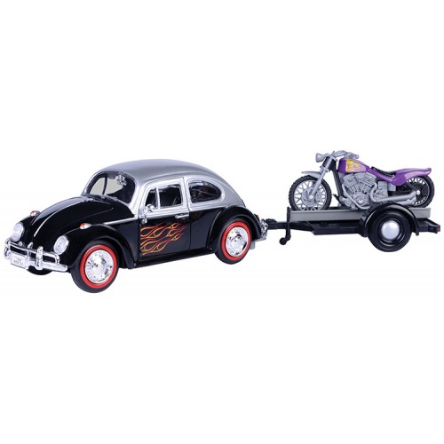 Metalni auto 1:24 volkswagen Motorible Trailer