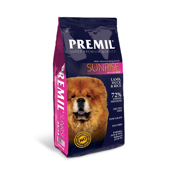 Hrana za osetljive pse sa alergijama 3kg Sunrise 23/14 Premil Pre0021