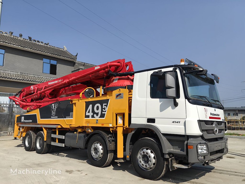 Putzmeister M49-5RZ na šasiji Mercedes-Benz Actros 4141 pumpa za beton