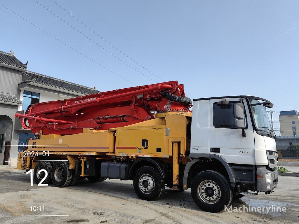 Putzmeister M46-5RZ na šasiji Mercedes-Benz Actros 4141 pumpa za beton