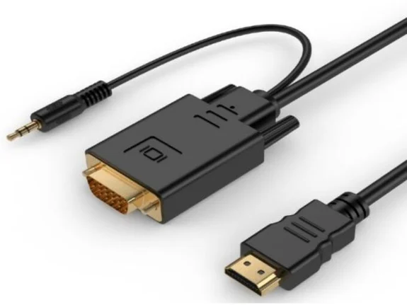 Gembird HDMI to VGA and audio adapter kabl, single port, 1,8m A-HDMI-VGA-03-6