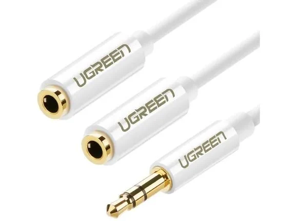 Ugreen AUX M na 2xAUX F kabl 25cm AV134