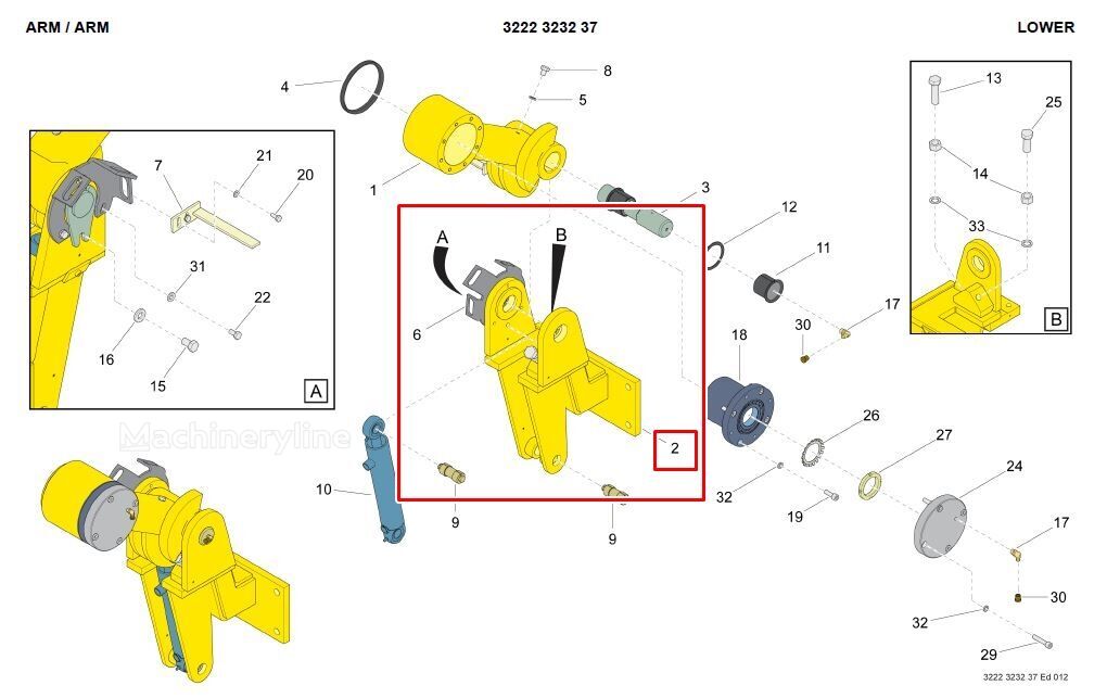3222 3201 61-ATTACHMENT Atlas Copco D60-D65- 3222 3201 61