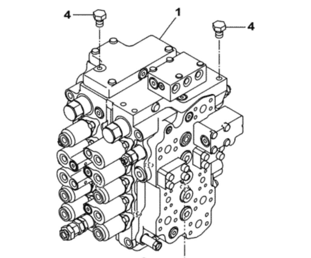 Case KLJ15231 KLJ15231 hidraulični razvodnik za Case CX180C bagera