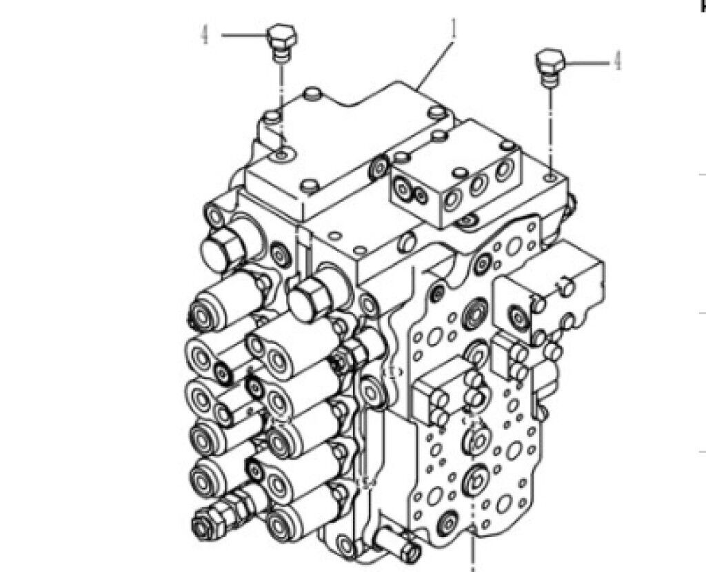 Case KLJ12961 KLJ12961 hidraulični razvodnik za Case CX160C CX180C bagera