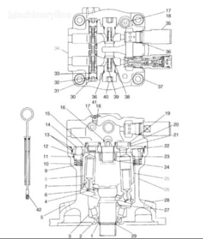 Case KRC0214 KRC0214 hidraulični motor za CX225SR građevinske mašine
