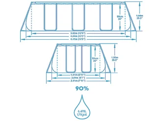 Bestway Bazen Steel Pro sa čeličnim ramom 404x201x100cm