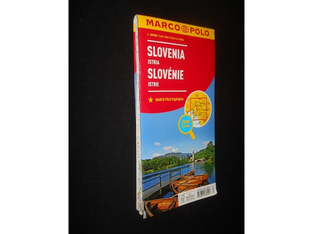SLOVENIJA ISTRA turistička karta