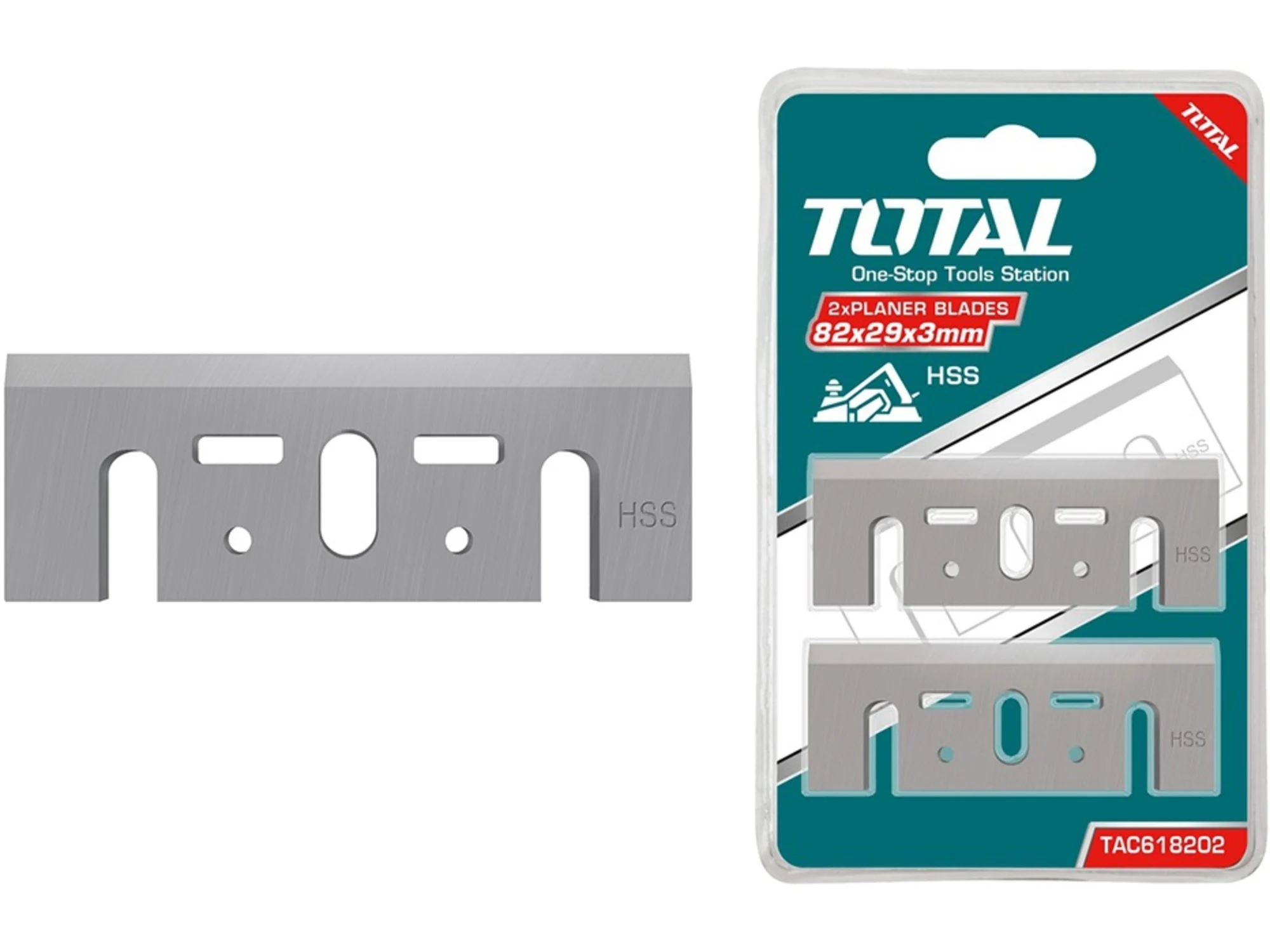 Total alati Nož za rende za model TL7508226 2kom 82x29,3x3mm
