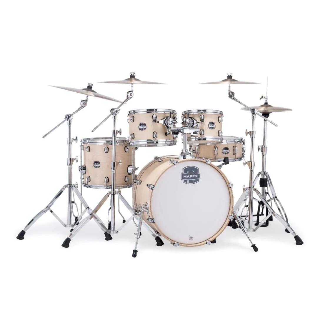 Mapex MM504SFNW Mars Maple 5pc Fusion Drum Set Natural Satin