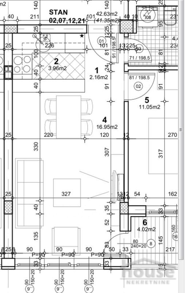 Stan,NOVI SAD,SAJAM 40m2,122400€ , ID: 1060992