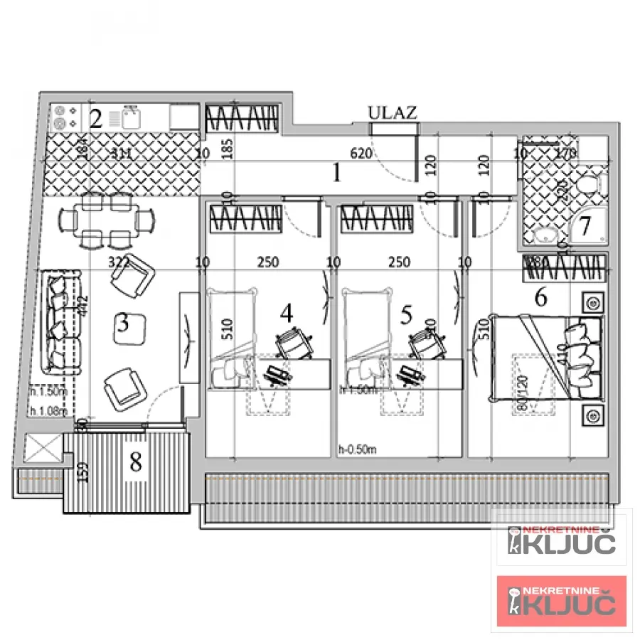 Prodaja, trosoban stan, 62m2, Podbara, Novi Sad, Novi Sad