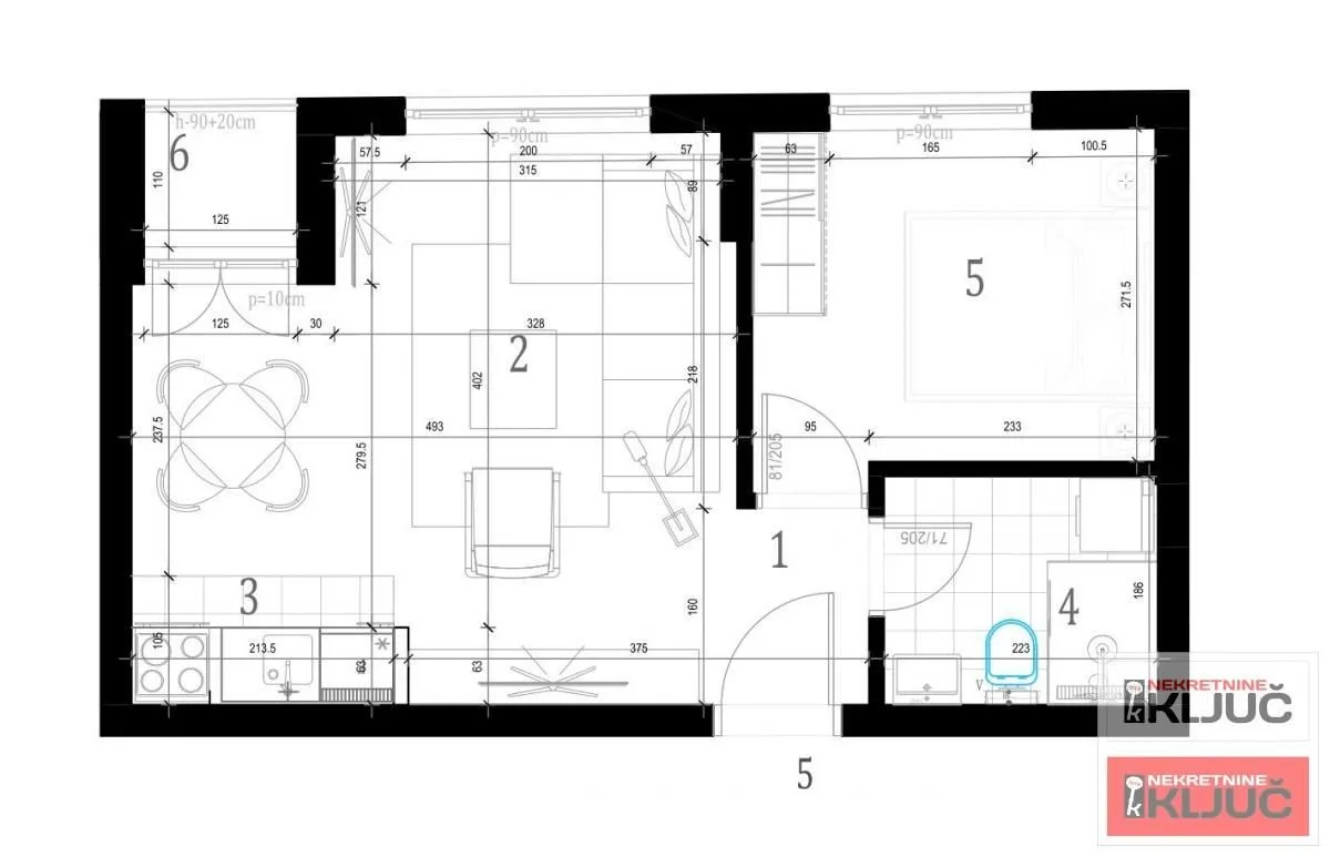 Prodaja, jednosoban stan, 36m2, Bulevar Evrope, Novi Sad, Novi Sad