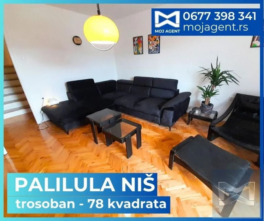 Prodaja, trosoban stan, 78m2, Palilula, Niš