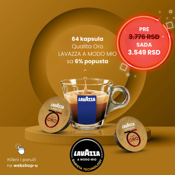 Lavazza Qualita Oro A Modo Mio 64 Kapsula