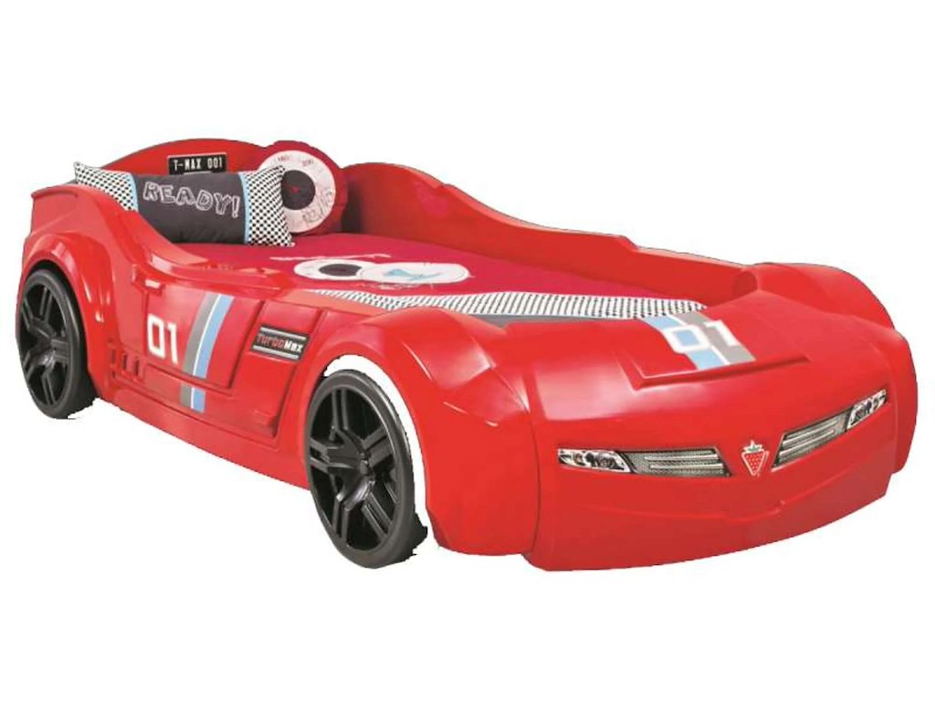 Cilek Turbo max auto krevet crveni sa dušekom 126x225cm