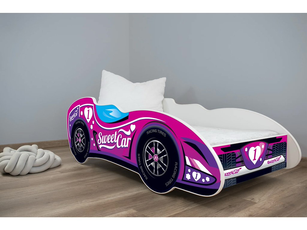Formula 1 Dečiji krevet 140x70cm Sweet car 7555