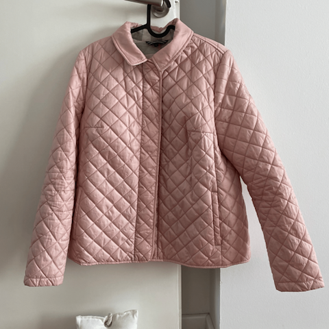Tommy Hilfiger roze štepana jakna