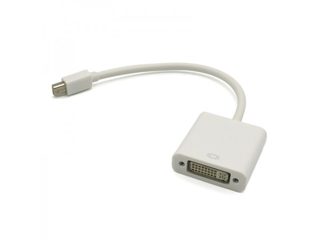 Adapter Mini DisplayPort M na DVI F beli