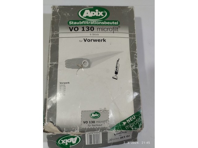 Vorwerk Kobold VO 130 - kese za usisivac set 6 kom