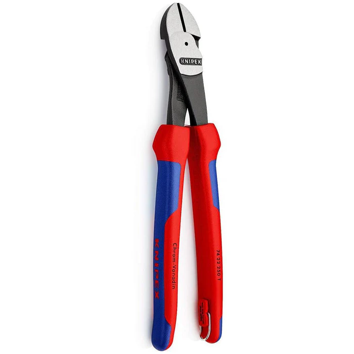 Ojačane Knipex dijagonalne sečice 250mm - pod 12° sa dodatkom za kačenje (74 22 250 T)