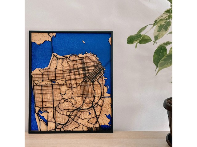 3D mapa grada `San-Francisko`