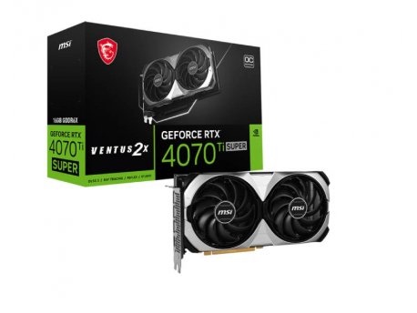 MSI NVIDIA GEFORCE RTX 4070 TI 16GB 256BIT RTX 4070 TI SUPER 16G VENTUS 2X OC GRAFIČKA KARTA