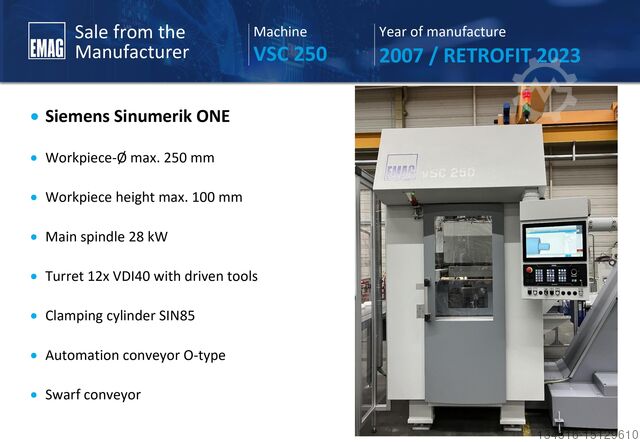 Vertikalna letla
EMAG VSC 250