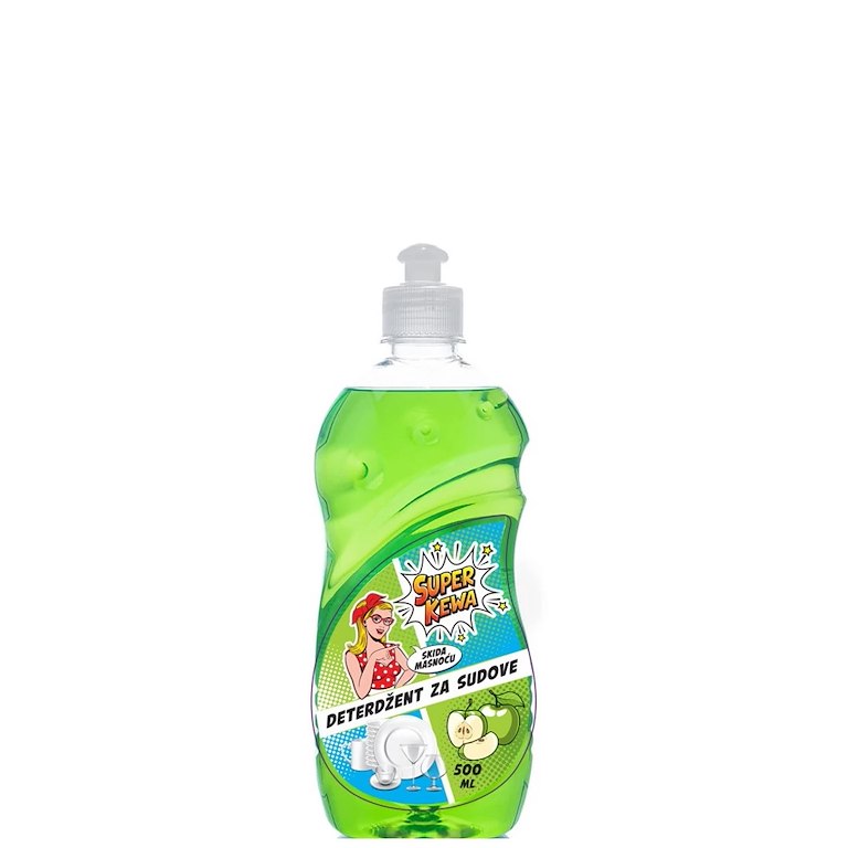 SUPER KEWA DETERDŽENT ZA POSUĐE 500ML JABUKA