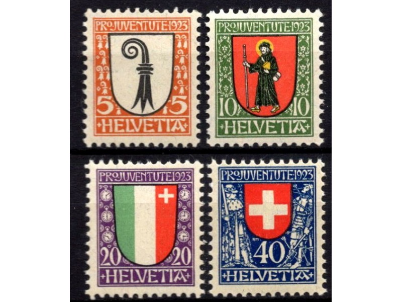 Švajcarska 1923. Komplet serija