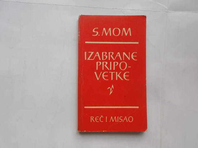 Reč i misao - S.Mom - Izabrane pripovetke