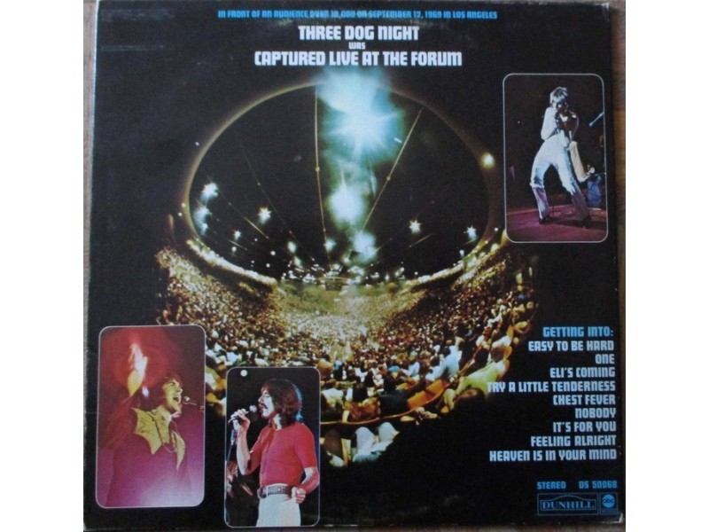 Three Dog Night-Captured Live At The Forum US LP (1971)