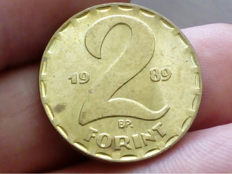 Madjarska, 2 forinte 1989