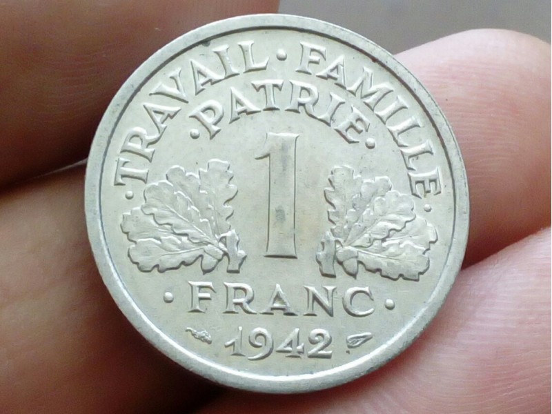 Francuska, 1 franak 1942