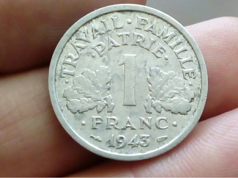 Francuska, 1 franak 1943