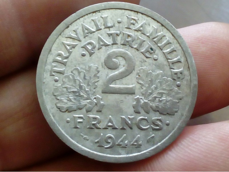 Francuska, 2 franka 1944 B